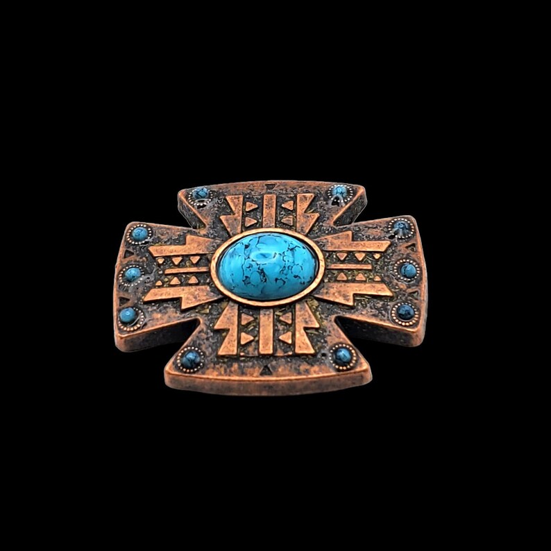 Set of 6 Santa Cruz Saddle Concho Set Antique Copper and - Etsy