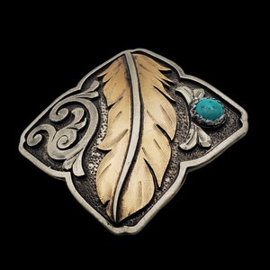 Diamond Feather Concho Medium - Etsy