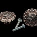 Ransom Rose Cabinet Knobs (pair) Nickel and Copper - Etsy