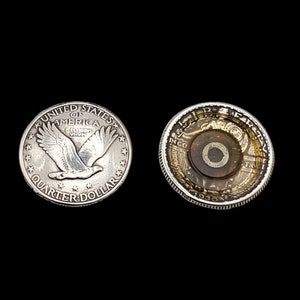 Flying Eagle Quarter Flat Back Screw-back Concho pair - Etsy