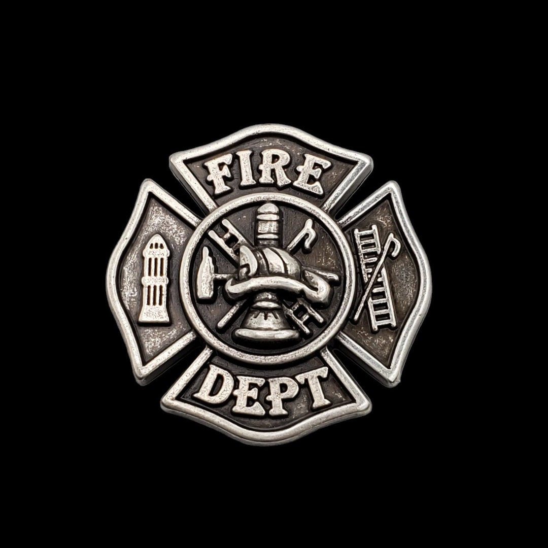 1-1/4" Fire Department Screw Back Concho - Etsy