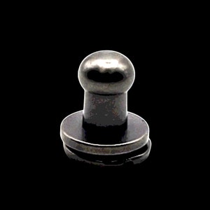 50 Button Studs Small Gun Metal - Etsy