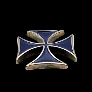 1-1/4 Maltese Cross Concho Blue Screwback Concho - Etsy