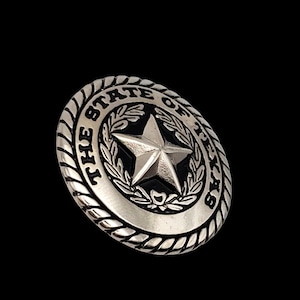 1-1/4" Texas State Seal Nic. Screw-back Concho - Etsy