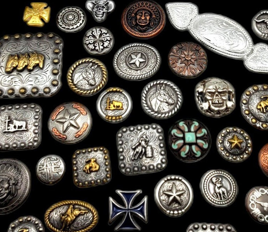 Screwback Concho Grab Bag (25 Conchos) - Etsy