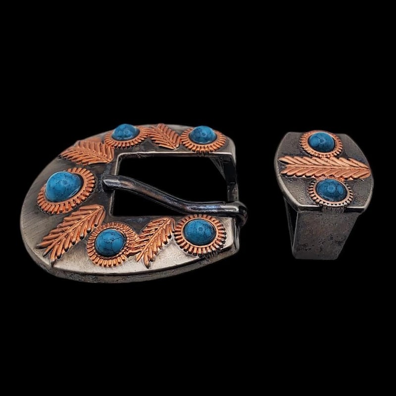 Turquoise Buckle 3/4 - Etsy