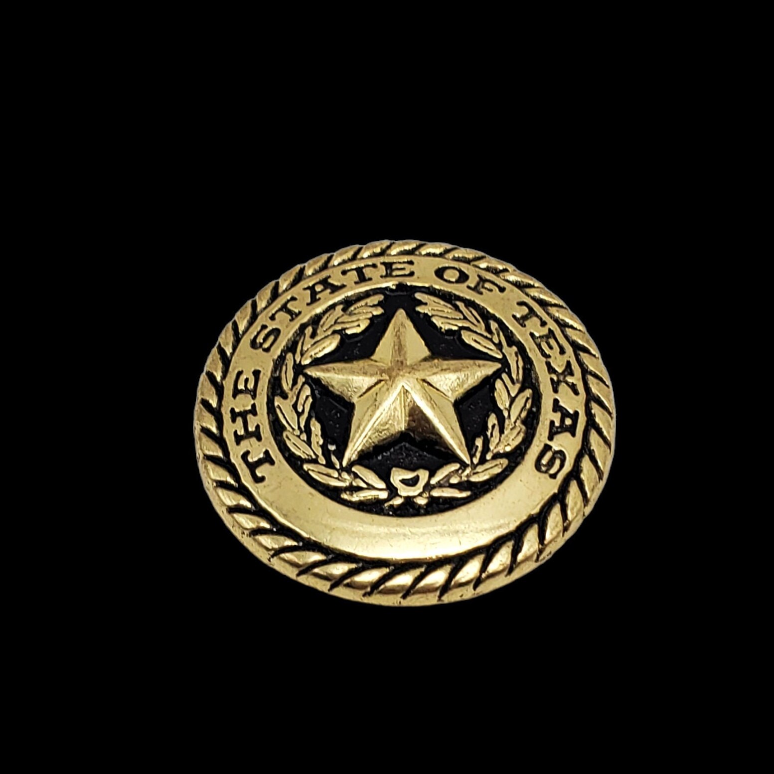 1" Texas State Seal Gilt Screw-back Concho - Etsy