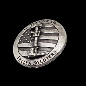 1-1/4" in Honor of Fallen Soldiers Screw Back Concho HRSP - Etsy