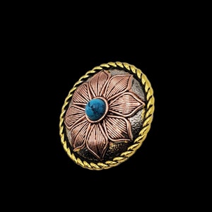1-1/4" Prairie Rose Screw-back Concho - Etsy