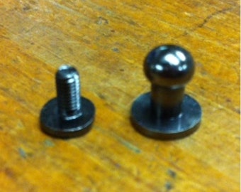 10 Button Studs Small Gun Metal | Etsy