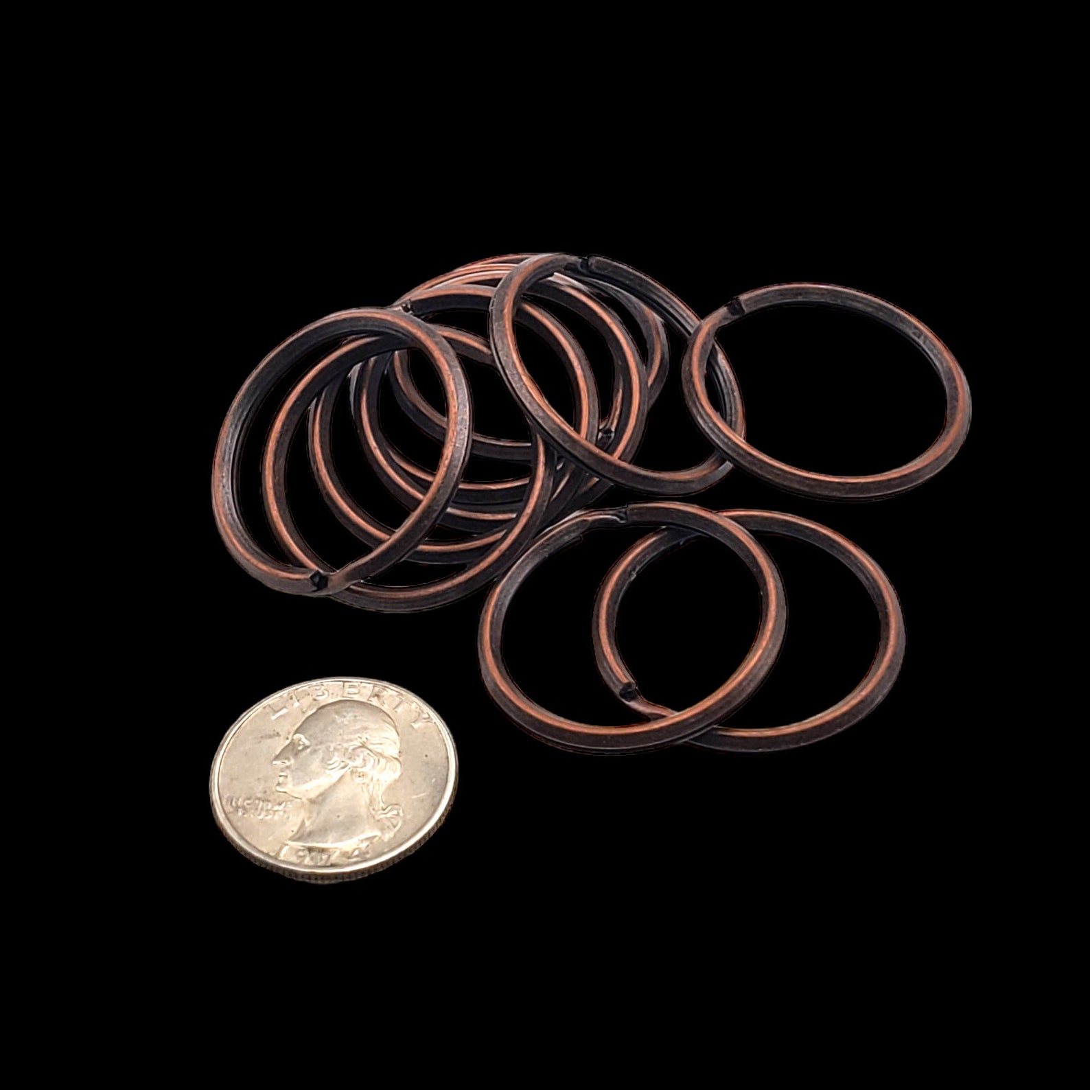 Antique Copper Key Rings (10/pkg) - Etsy