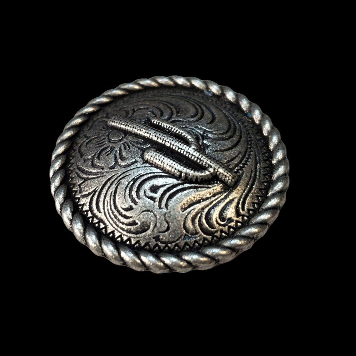 1-1/2 Screw Back Cactus Concho Ant Silver - Etsy