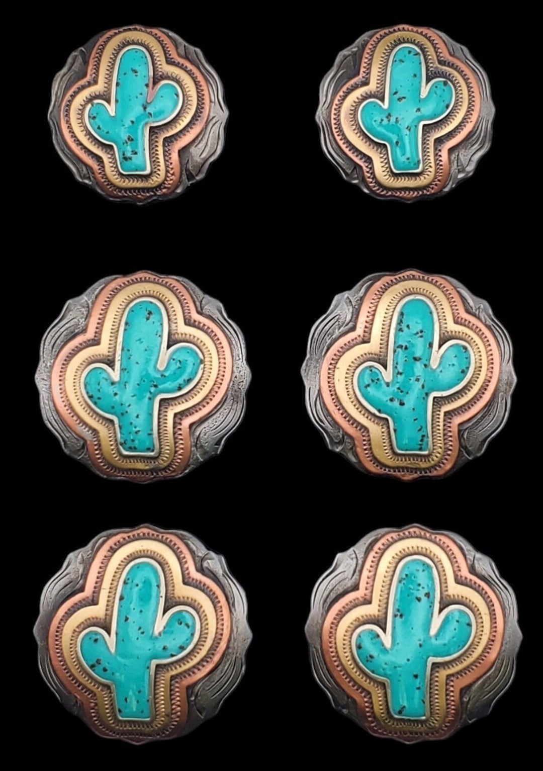 Set of 6 - Radiant Cactus Saddle Set Deluxe - Etsy