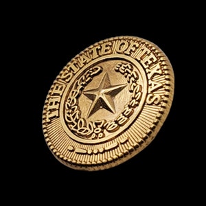 3/4" Texas State Seal HRGP Screwback Concho - Etsy