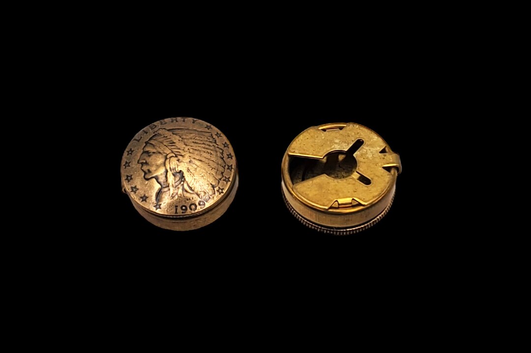 Golden Indian Head Five Dollar Button Covers (6) - Etsy