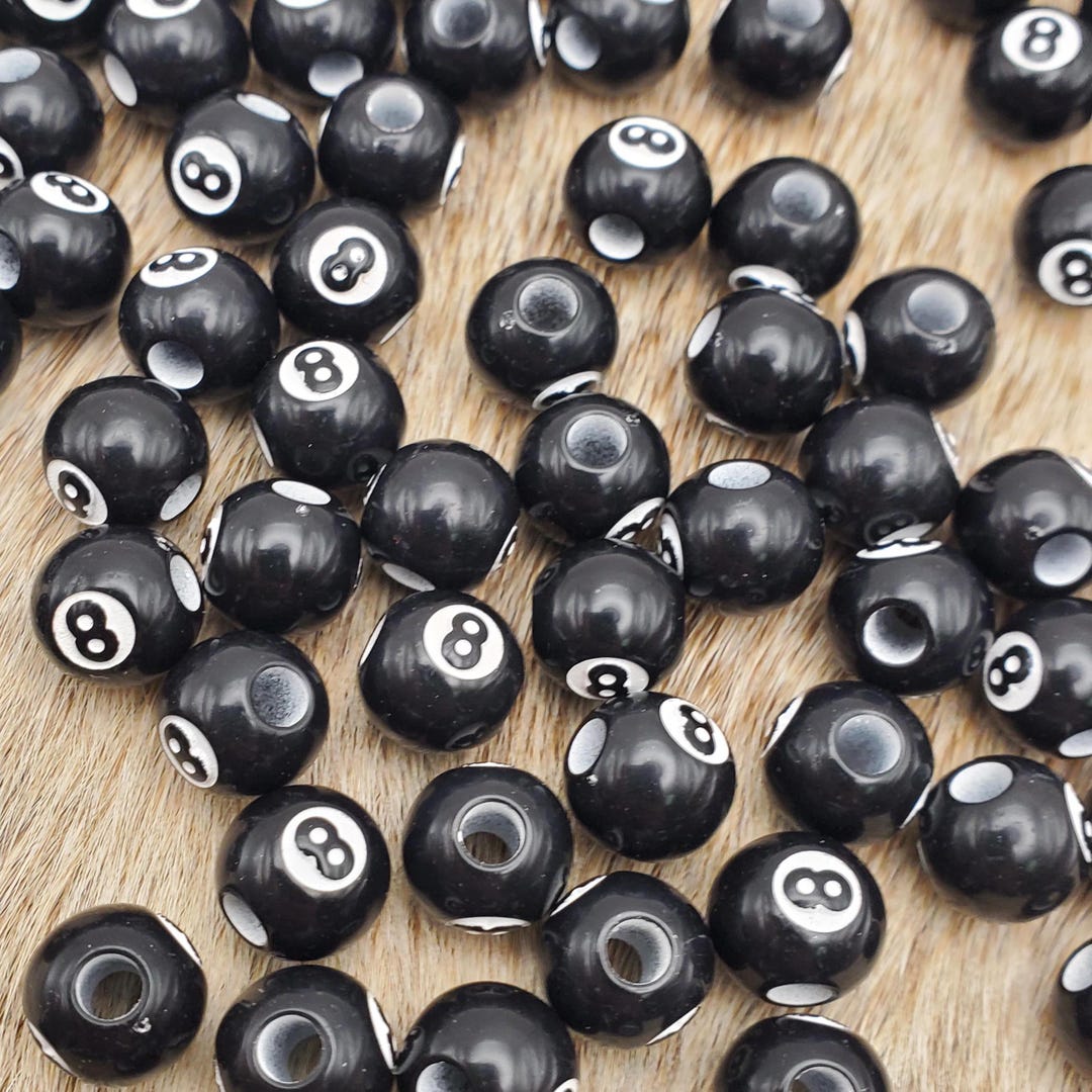 12mm 8-ball Beads (100/pkg) - Etsy