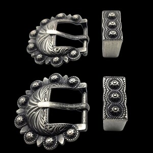 3/4" Berry Edge Buckles and Keepers Ant Nickel (pair) - Etsy