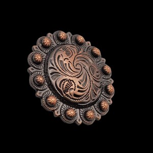 Set of 6 - Economy Saddle Set Flat Berry Conchos ACP - Etsy