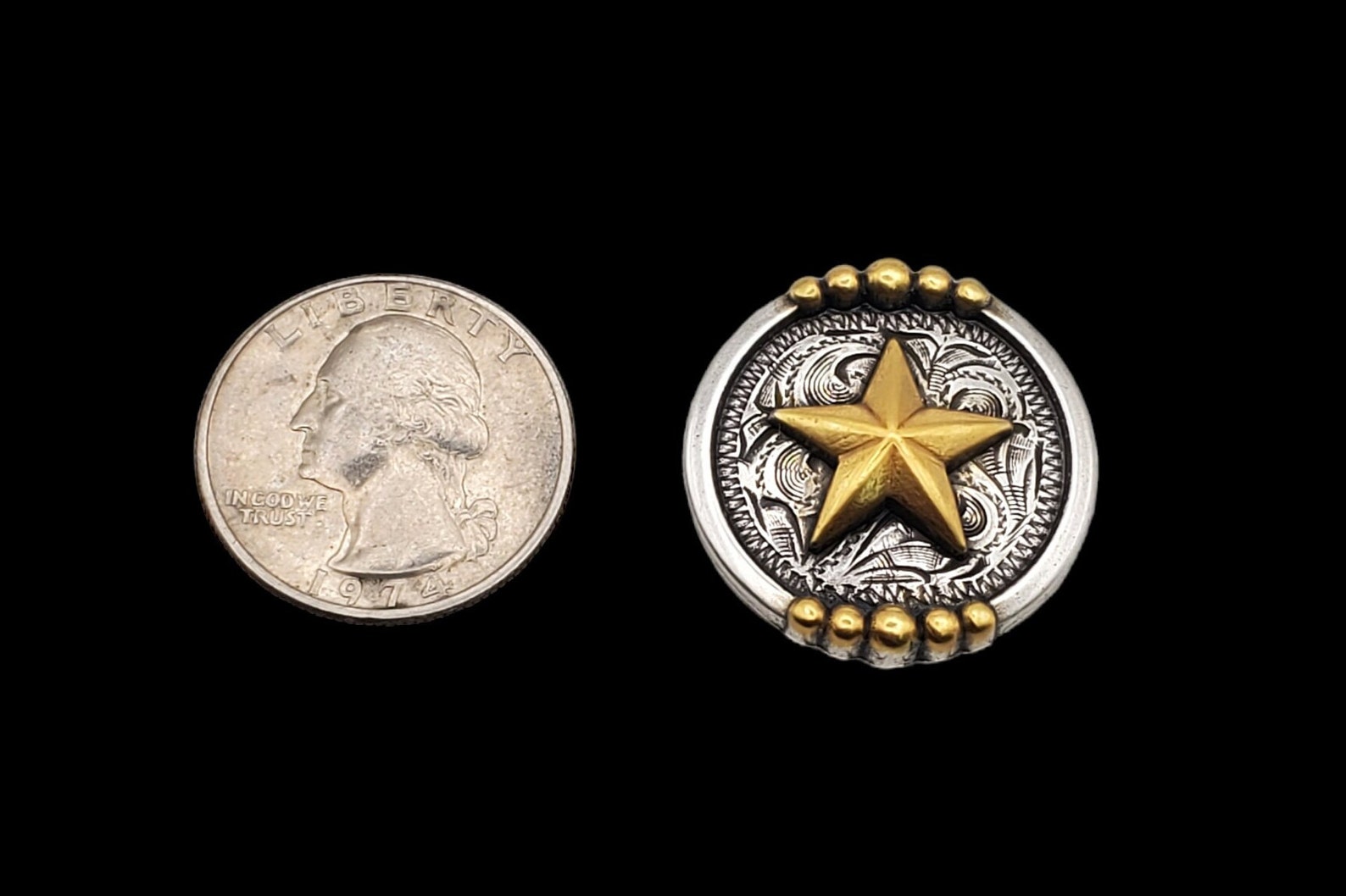 1" Gold Stock Show Star Screw-back Concho - Etsy