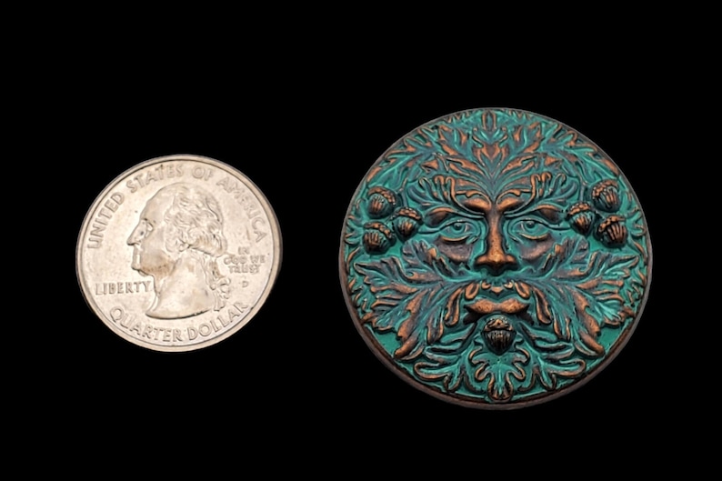 1-3/8" Greenman Concho Acp/green - Etsy