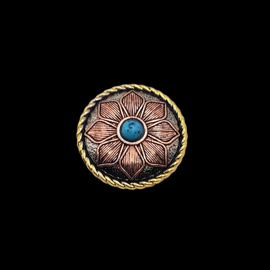 1" Prairie Rose Screw-back Concho - Etsy