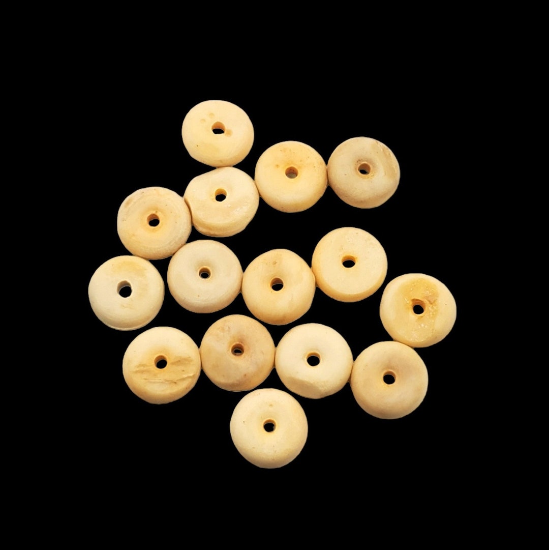 Bone Disc Beads (12 Pkg) - Etsy