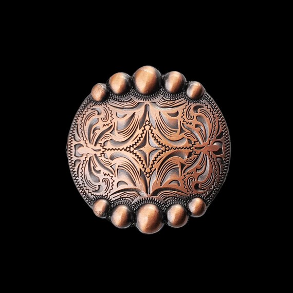 1 1/2 Stock Show Screwback Concho Copper - Etsy