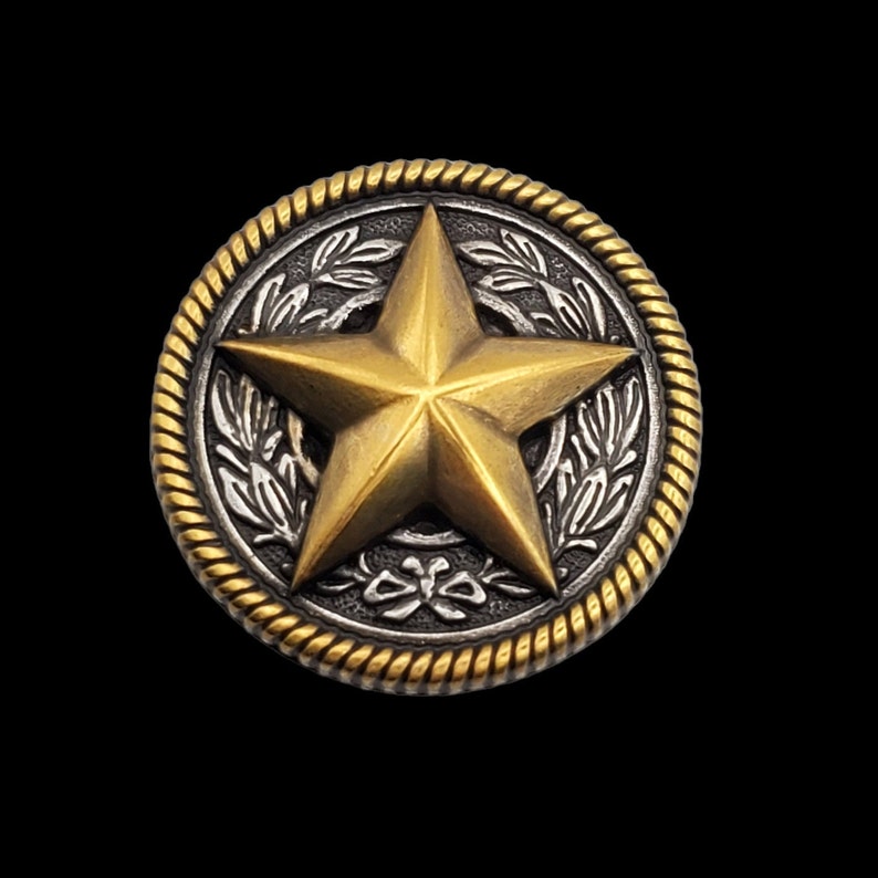 1-1/4" Texhas' Capital Star HRSPGP Screw-back Concho - Etsy