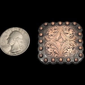 1-1/4" Square Berry Screw-back Concho ACP - Etsy