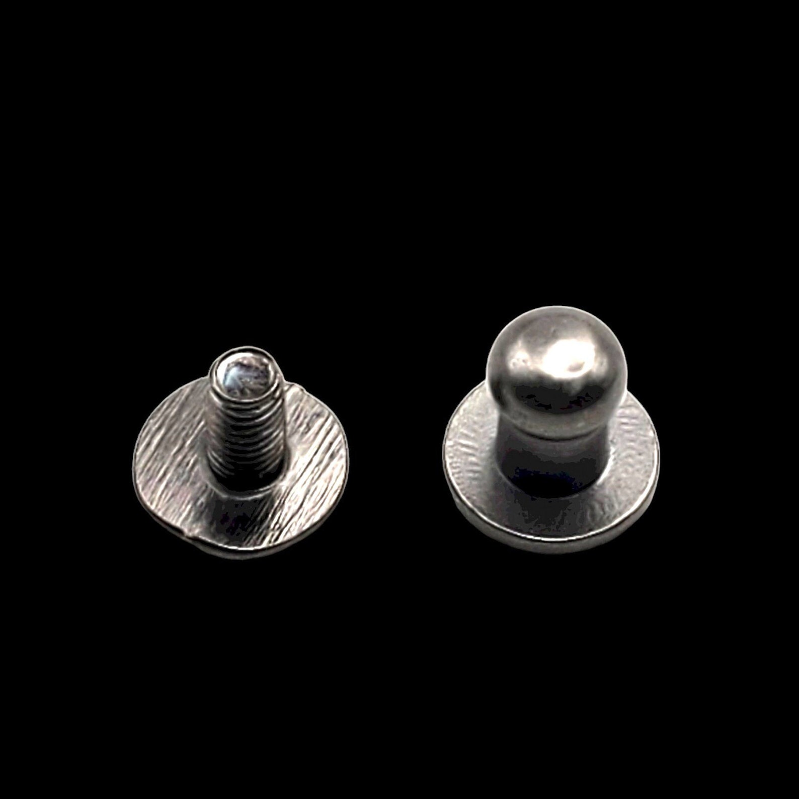 10 Button Studs Small Gun Metal - Etsy