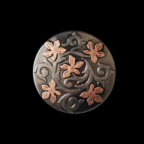 Wildflower 1-1/2 Inch Concho - Etsy