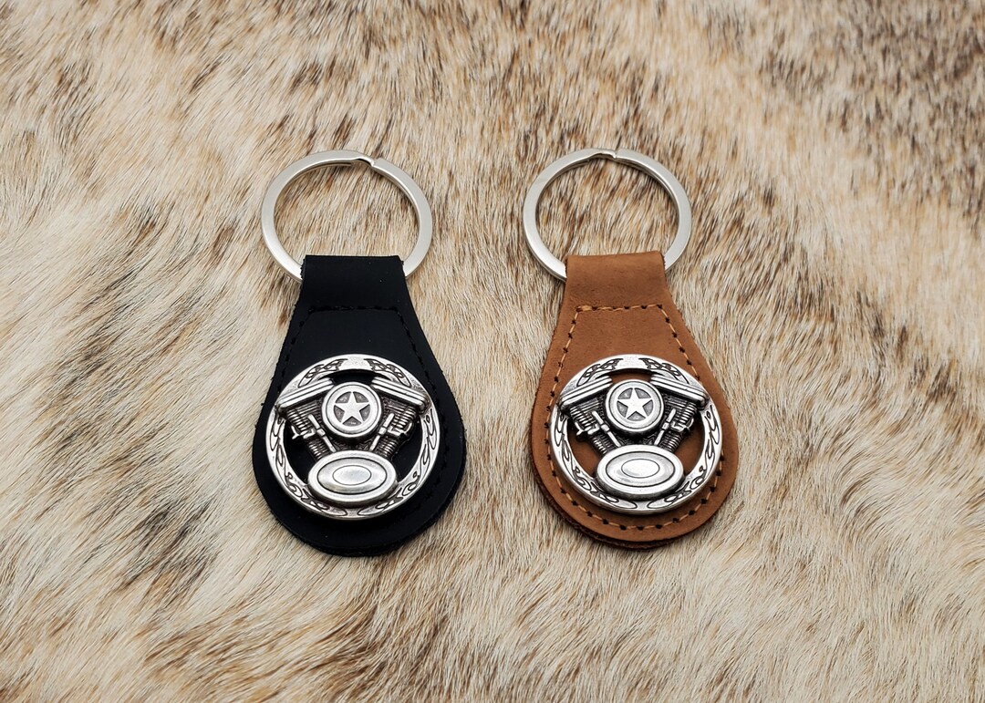 Twin V Motorcycle Concho - HRSP Key Fob - Etsy
