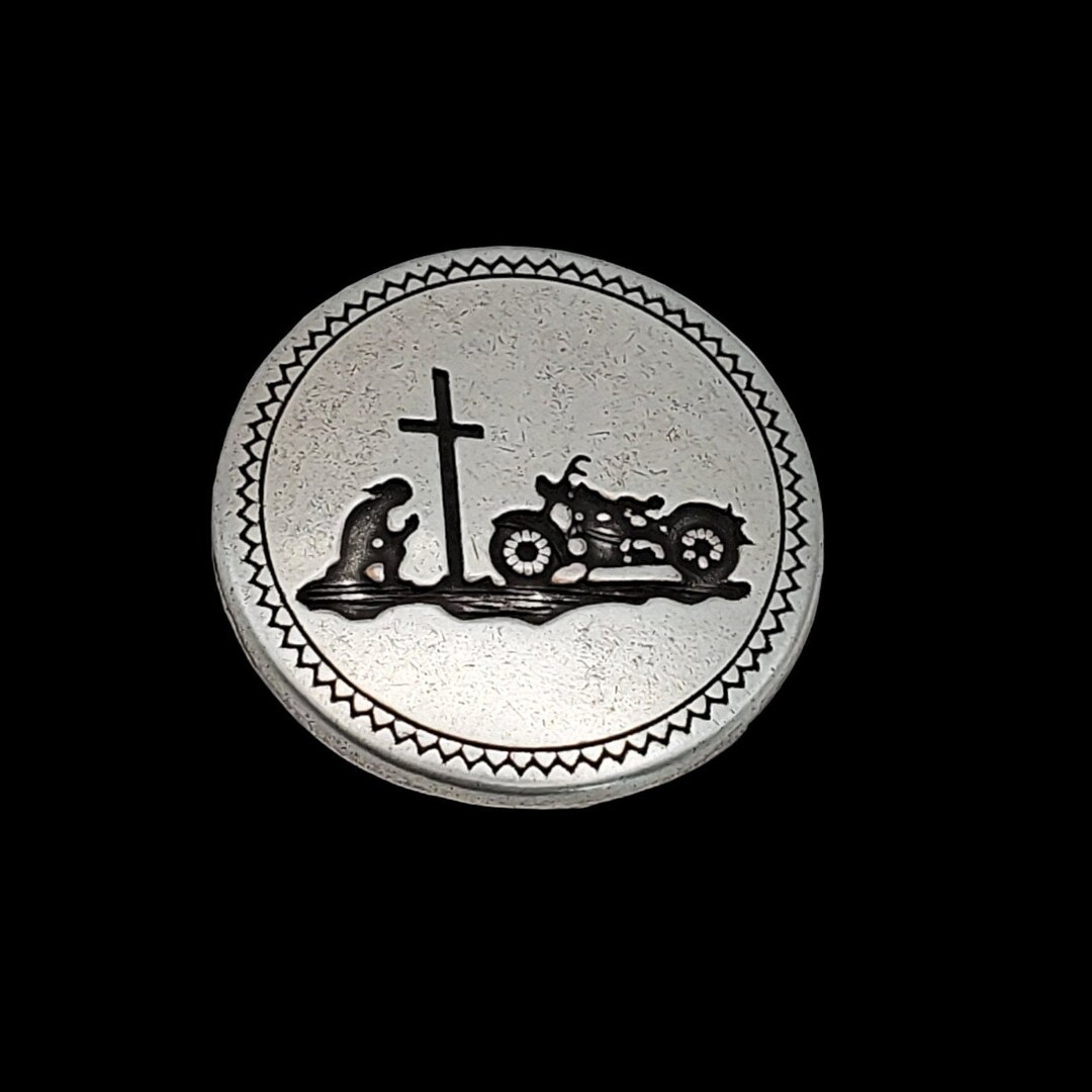 1-1/4" Biker at the Cross HRSP Screw-back Concho - Etsy