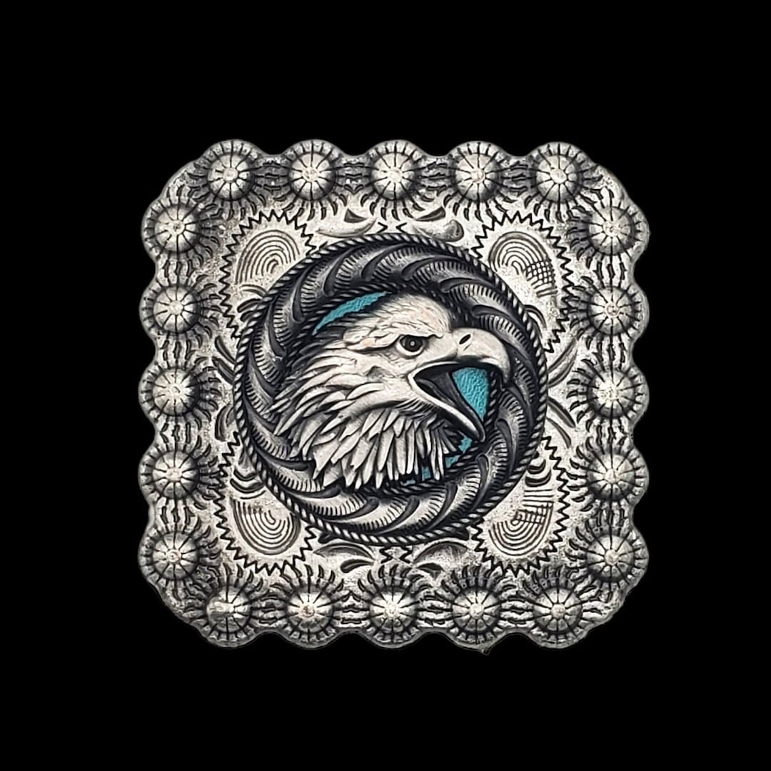 Screaming Eagle Square Concho ANP - Etsy