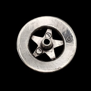 1" 3-D Star W/barbwire HRSPGP Screwback Concho - Etsy