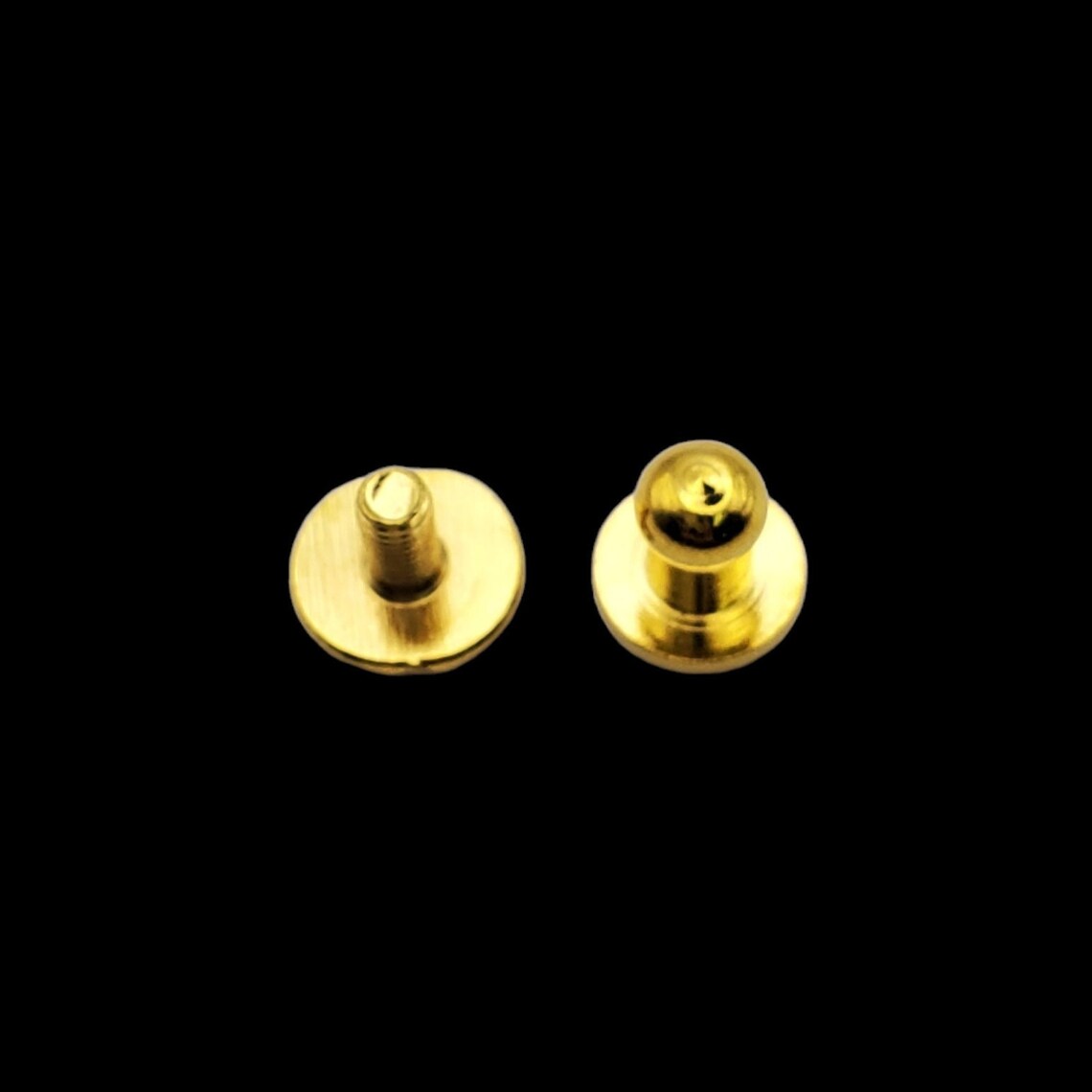 10 Button Studs Small Brass - Etsy