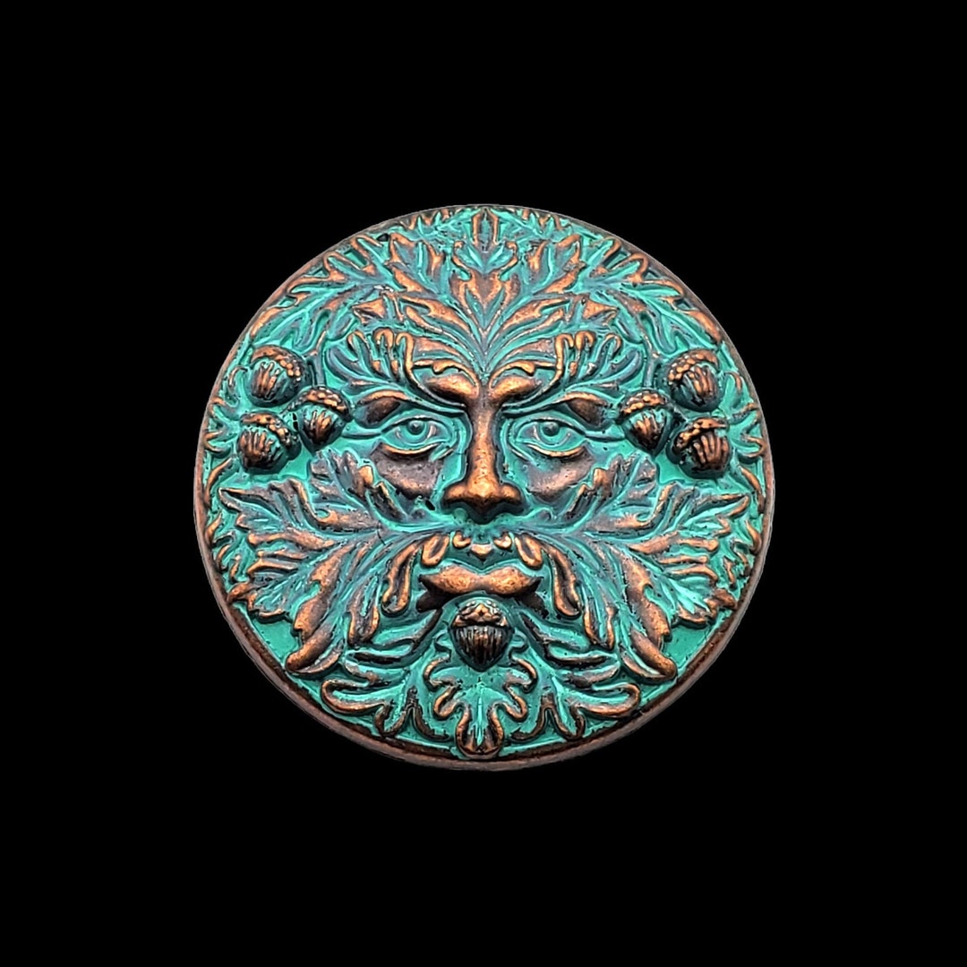 1-3/8" Greenman Concho Acp/green - Etsy