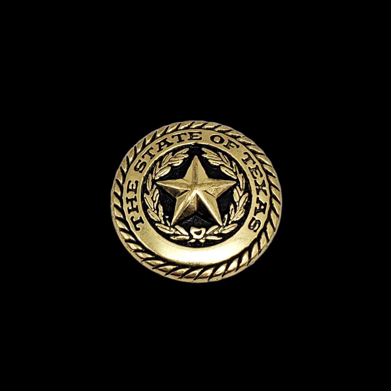 1" Texas State Seal Gilt Screw-back Concho - Etsy
