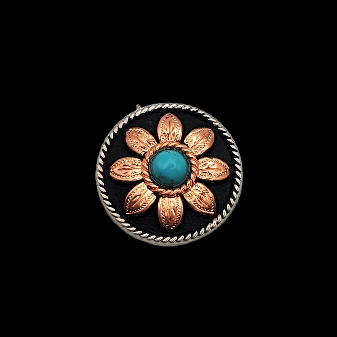 1" Desert Daisy Screw-back Concho - Etsy