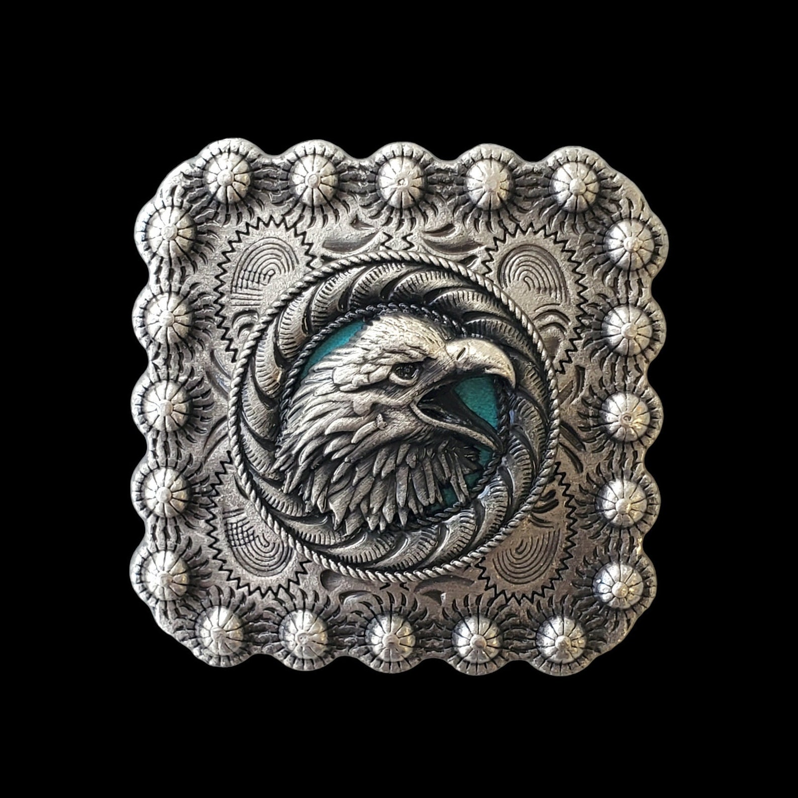 Screaming Eagle Square Concho ANP - Etsy