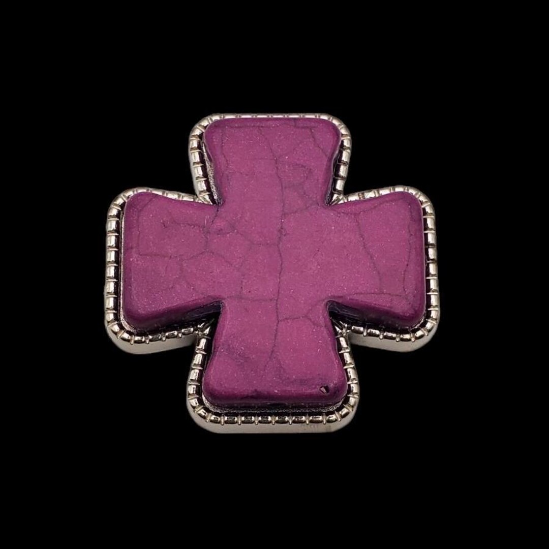 2" (2pkg) Cross Screwback Conchos Purple - Etsy