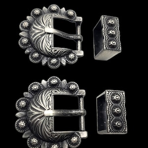 3/4" Berry Edge Buckles and Keepers Ant Nickel (pair) - Etsy