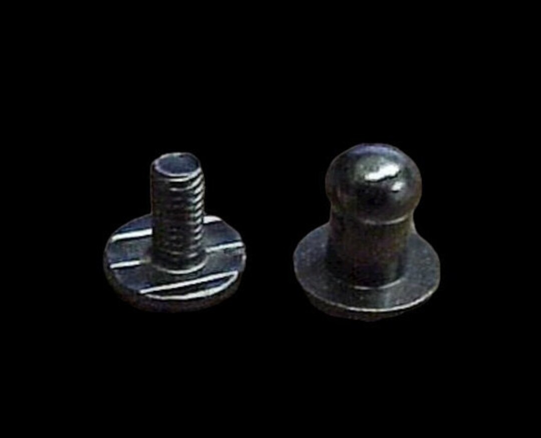 10 Button Studs Small Gun Metal - Etsy