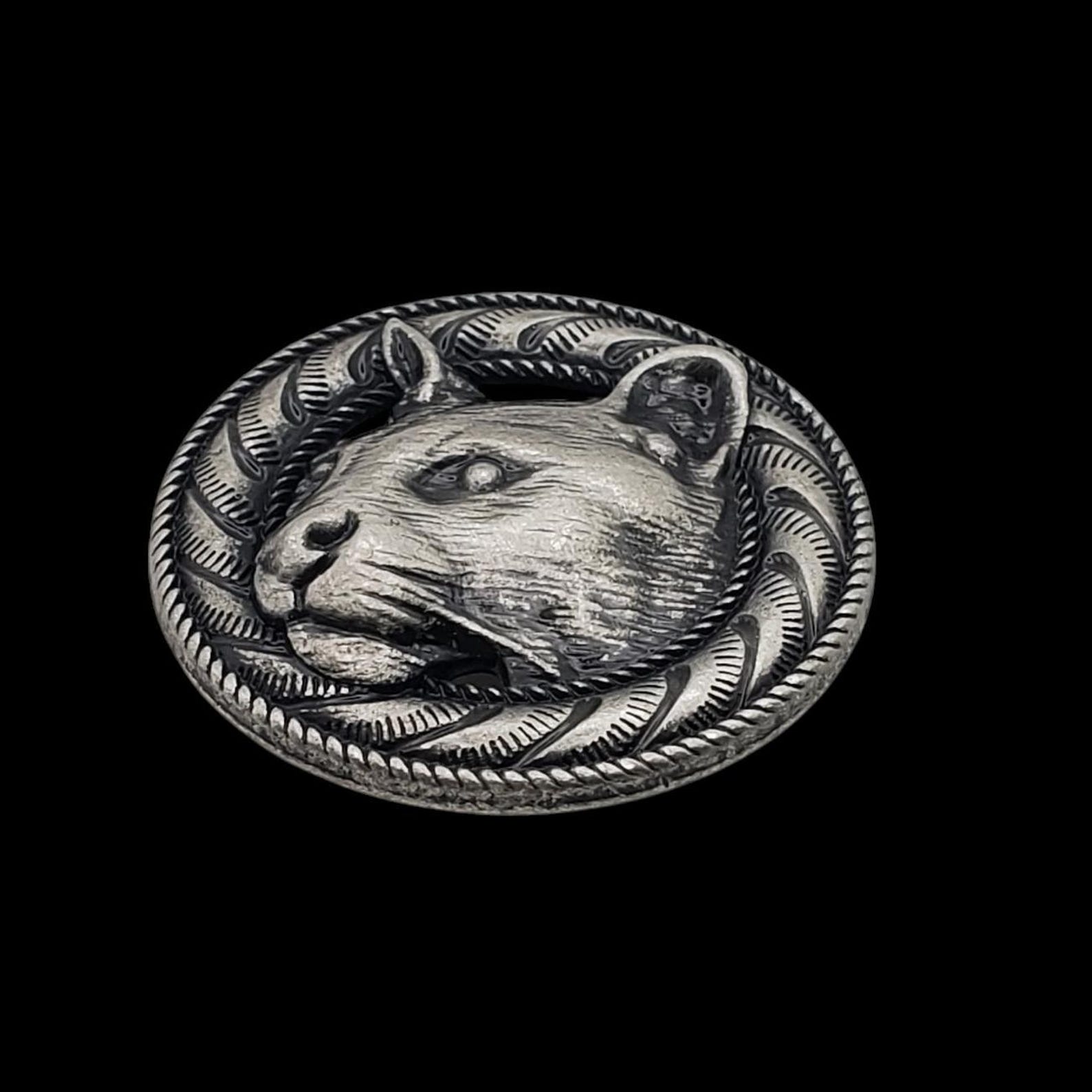 1-3/8" Mountain Lion Screw-back Concho -- ANP - Etsy