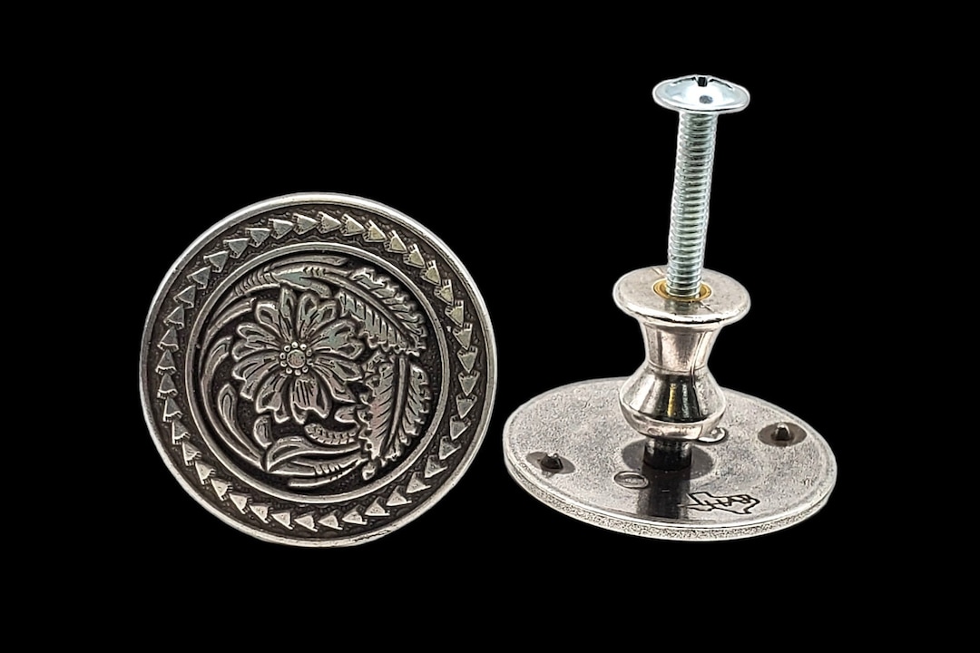 Sheridan Leather Artist Chan Geer #3 Cabinet Knobs (pair) Antique ...