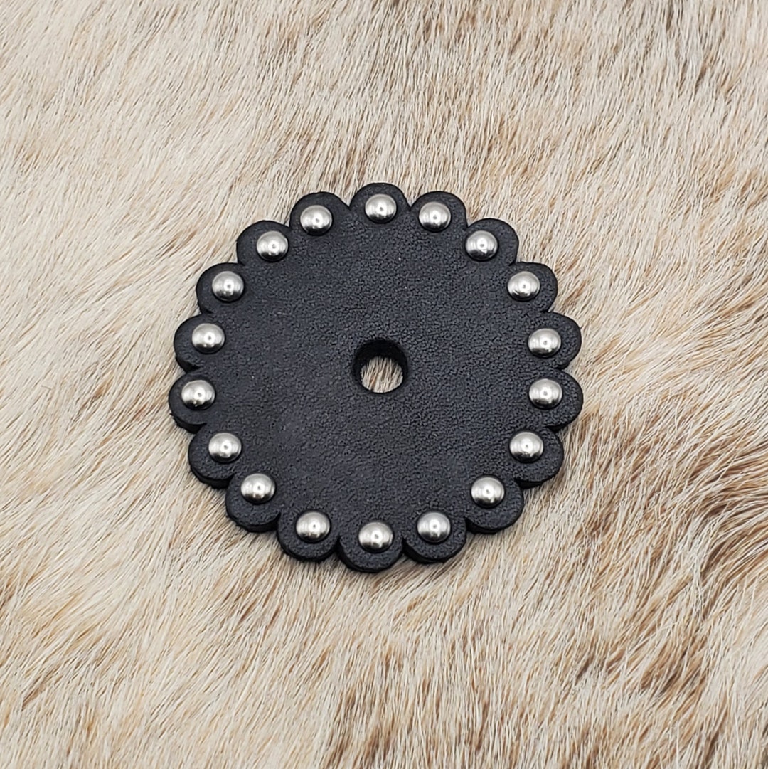 Studded Rosette Black - Etsy