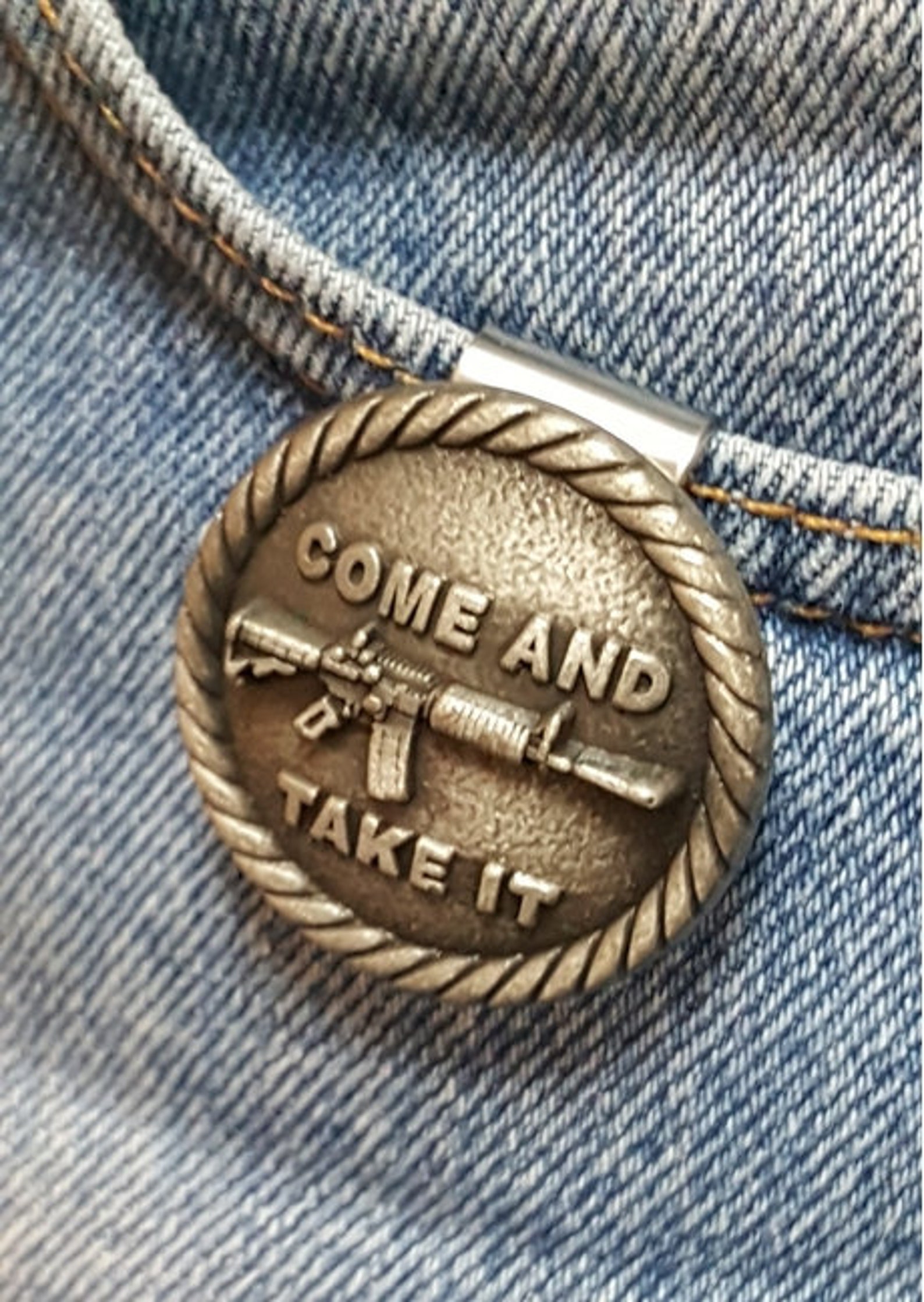 Come and Take It Pocket Key Clip - Etsy