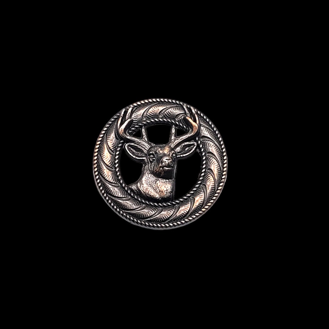 1" Deer Screw-back Concho -- ACP - Etsy