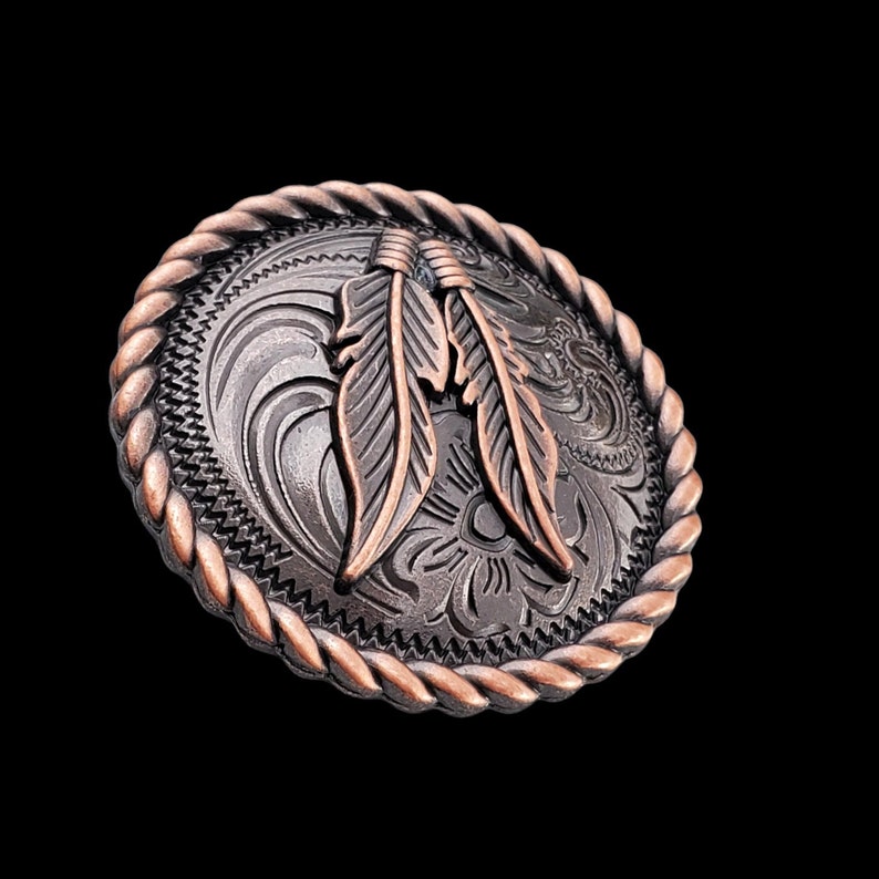 1-1/2" Feathers Concho Antique Copper Screw-back - Etsy
