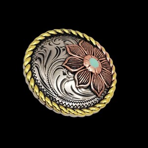 1-1/2" Tri Color Screw Back Concho - Etsy